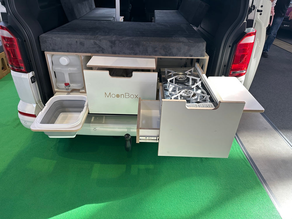 Moonbox Campingbox mit Tisch Van/Bus 119cm Modify Weiß
